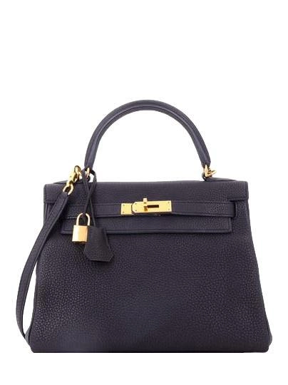 Hermès Kelly Handbag Togo With Gold Hardware 28 - Black