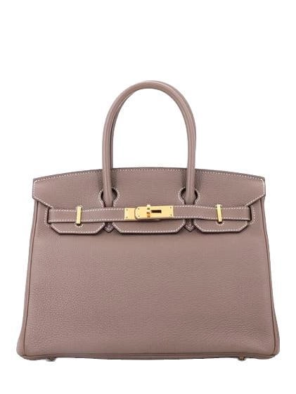 Hermès Birkin Handbag Togo With Gold Hardware 30 - Grey