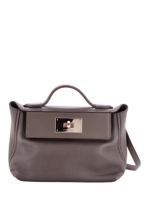 Hermès 24/24 Bag Evercolor With Swift 21 - Grey