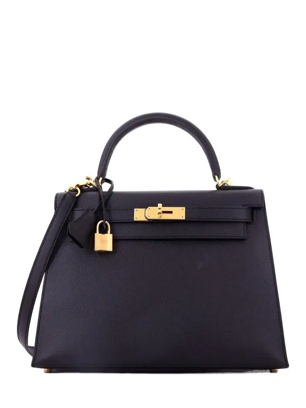 Hermès Kelly Handbag Epsom With Gold Hardware 28 - Black