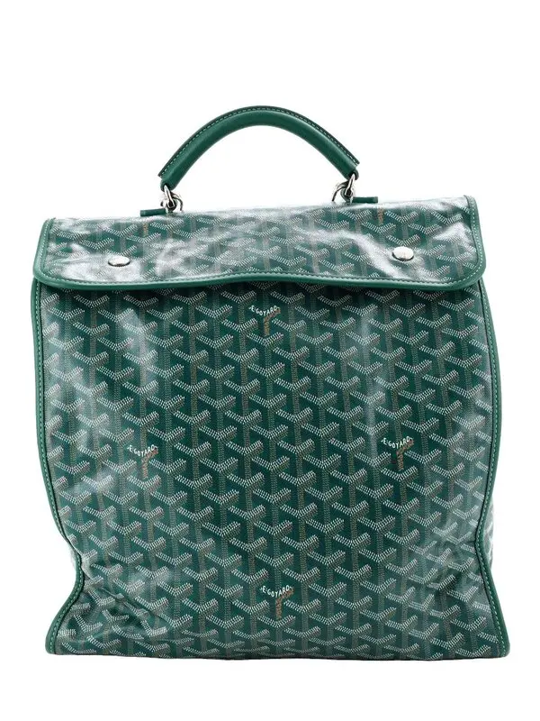 Goyard Saint Leger Briefcase Backpack Coated Canvas - Green