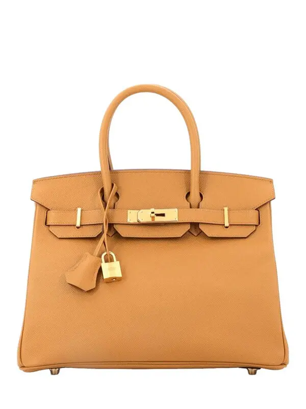 Hermès Birkin Handbag Epsom With Gold Hardware 30 - Brown