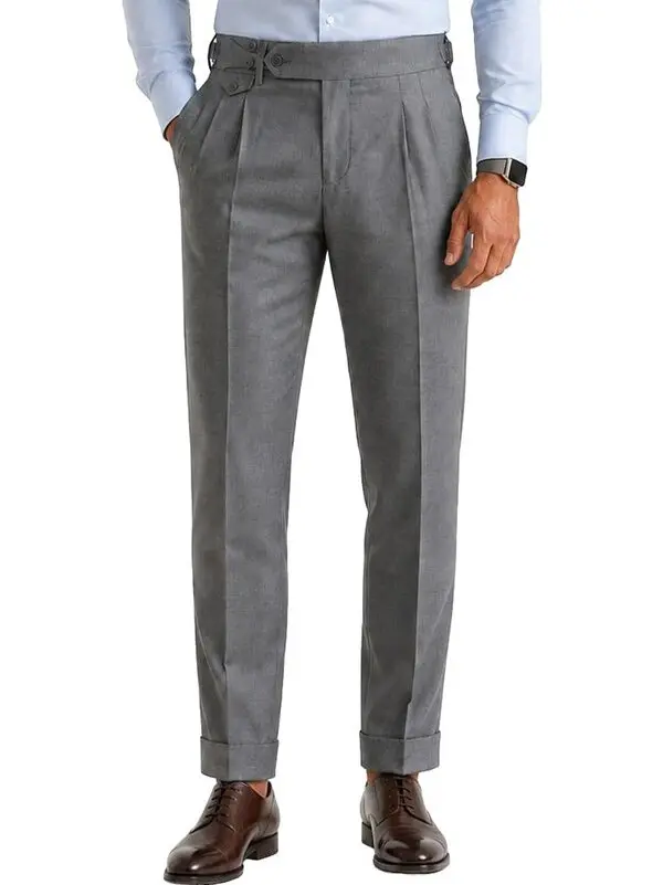 MACEOO Marthyr Pleated Trousers - Grey
