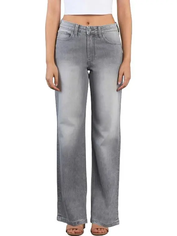 HINT OF BLU Classic Straight Leg Jeans - Shark