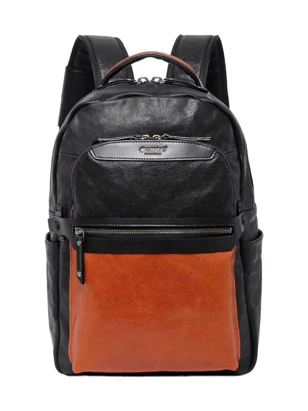 OLD TREND Moonlight Genuine Leather Organized Commuter Backpack - Cognac