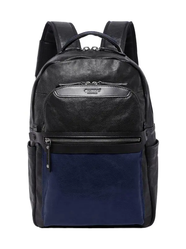 OLD TREND Moonlight Genuine Leather Organized Commuter Backpack - Navy