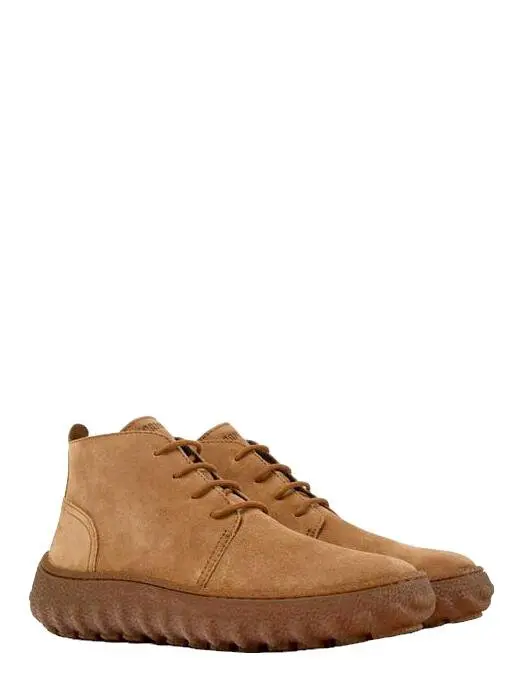 Camper Ground Leather Desert Boot - Medium Brown