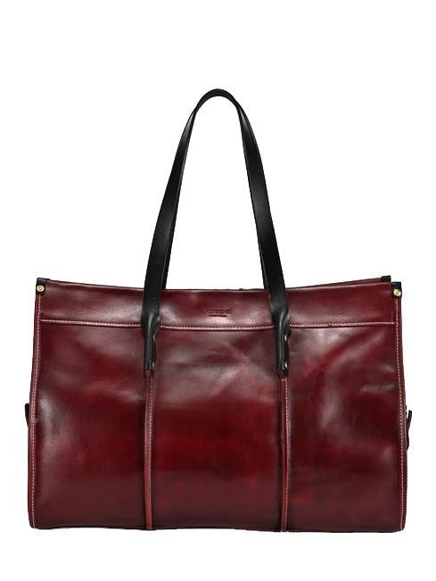 OLD TREND Fern Genuine Leather Spacious Heritage Weekender - Rusty Red