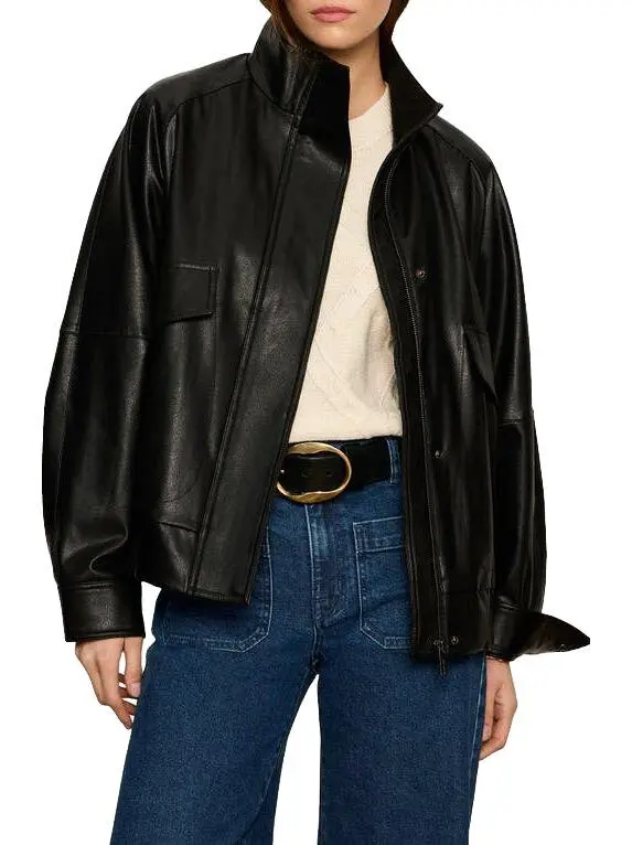 Sanctuary Alana Faux Leather Jacket - Black