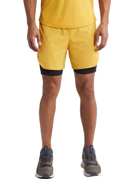 ASRV Aerotex Hybrid Liner Shorts - Amber/black