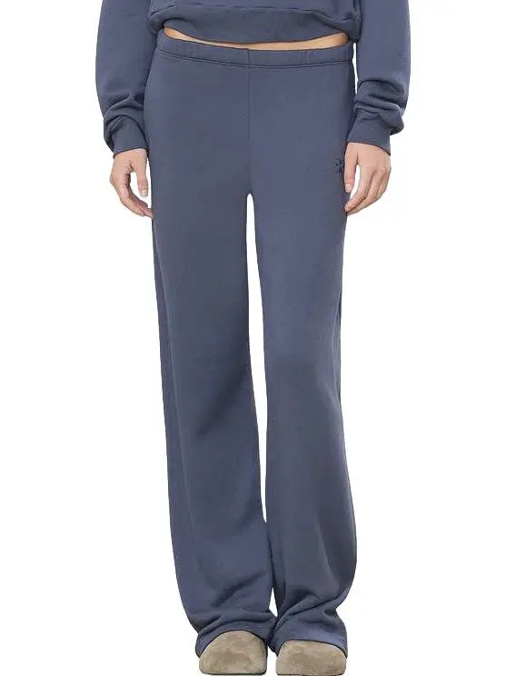 Eterne Oversized Wide Leg Pants - Washed Navy