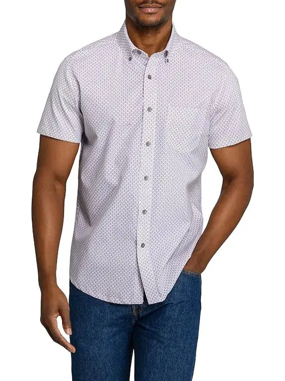 W.R.K Raindrop Reworked Button Down Shirt - White/pink