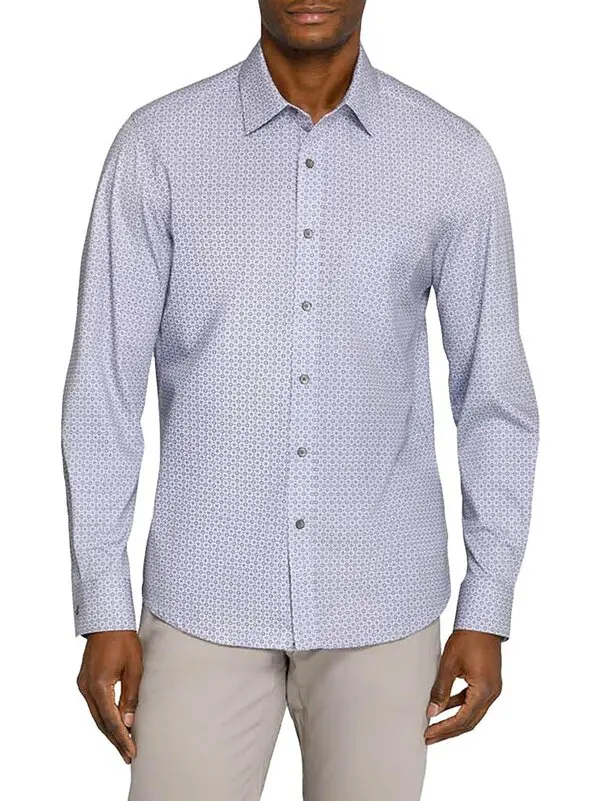W.R.K Geo Reworked Button Up Shirt - Grey