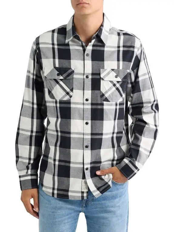 SCHOTT Haddonfield Plaid Shirt - Black