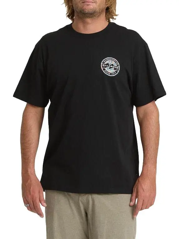 BILLABONG Hollow Premium Cotton Graphic T-shirt - Black