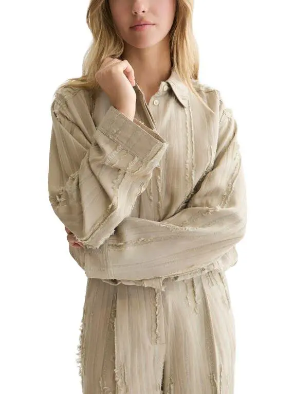 Scotch & Soda Fil Coupe Utility Shirt - Aluminum