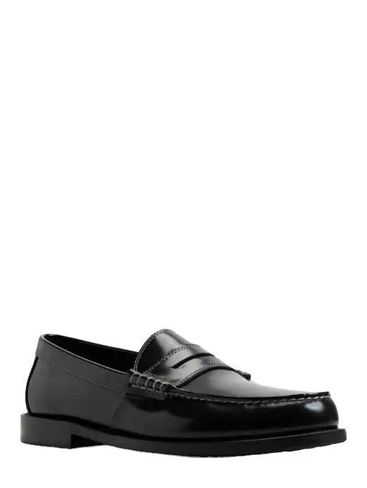 Aldo Emil Leather Penny Loafers - Black