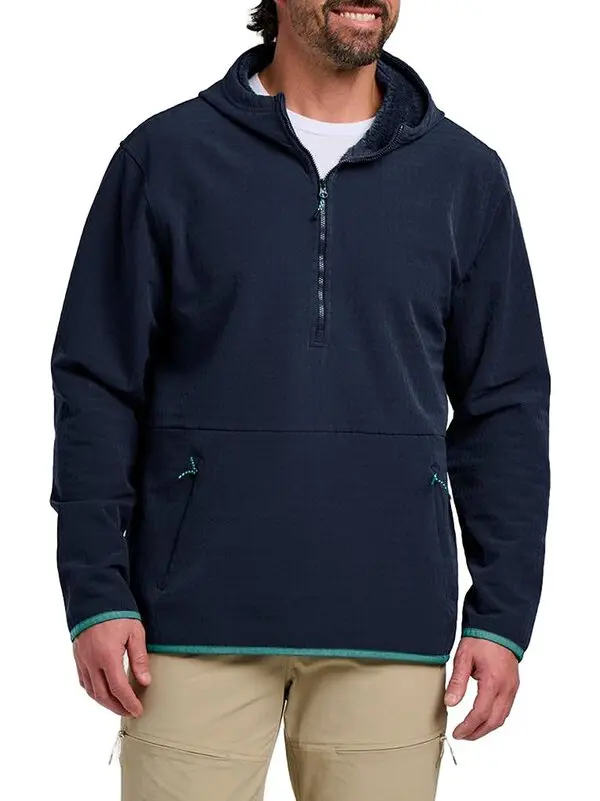 FREE FLY Stretch Fleece Anorak - Deep Navy