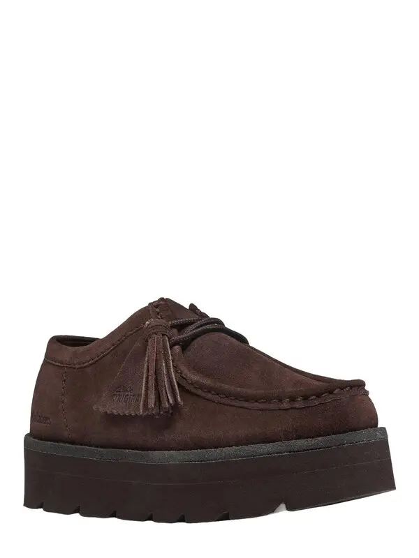 Clarks Meare Walla Platform Flat - Chocolate