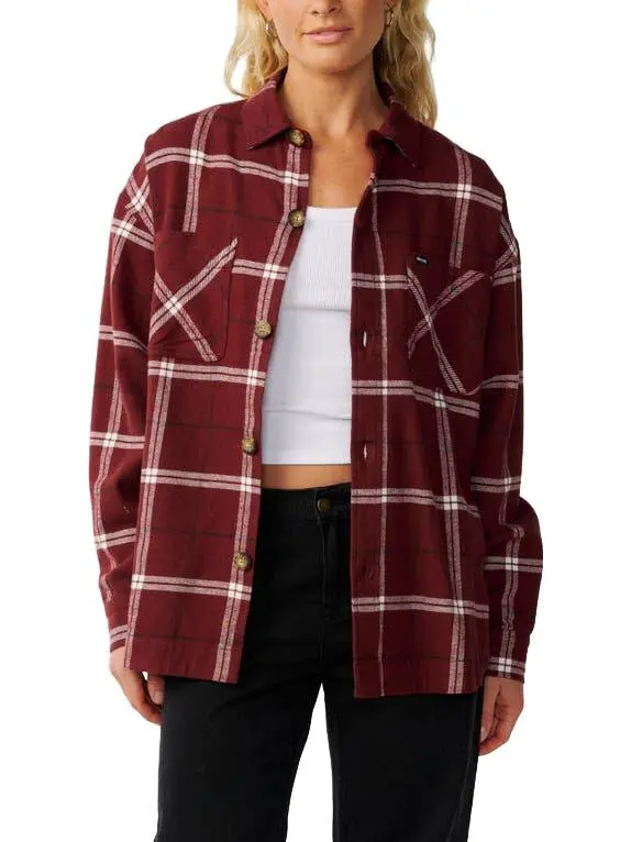 Rip Curl Venture Flannel Shirt - Dark Plum