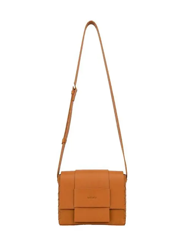Écotorie Iris Leather Crossbody Bag - Caramel