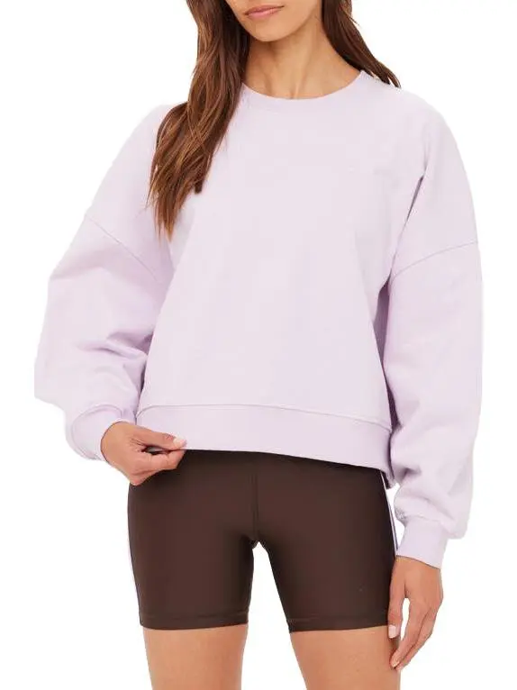 The Upside Paloma Organic Cotton Sweatshirt - Lilac