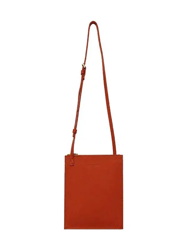 Écotorie Polly Leather Crossbody Bag - Rust