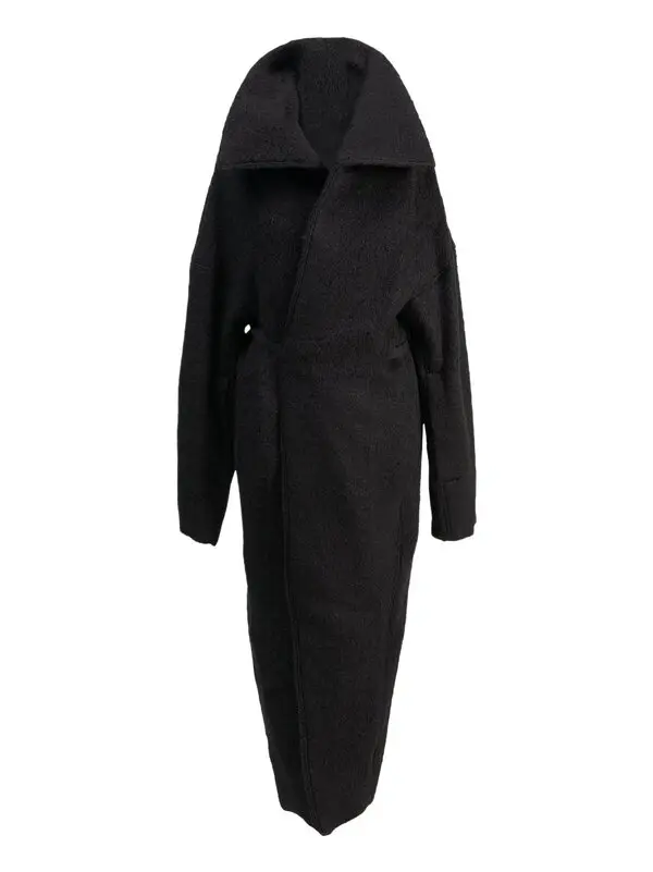 Rick Owens Dracucollar Belted Coat - Black