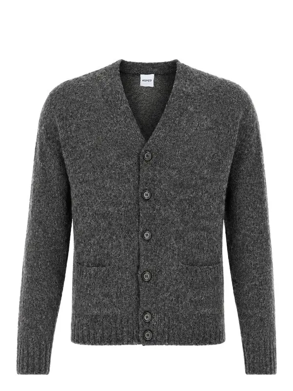 Aspesi V-neck Cardigan - Grey