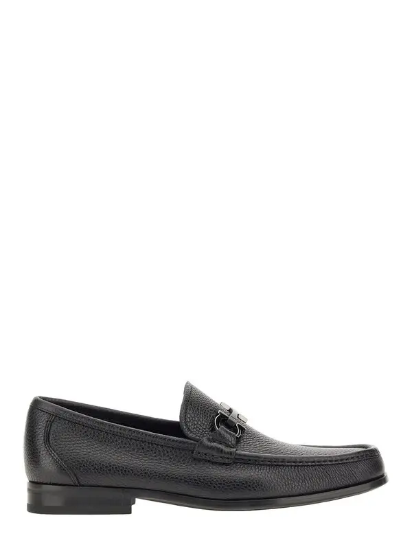 FERRAGAMO Mocassino "grandioso" Con "gancini - Brown