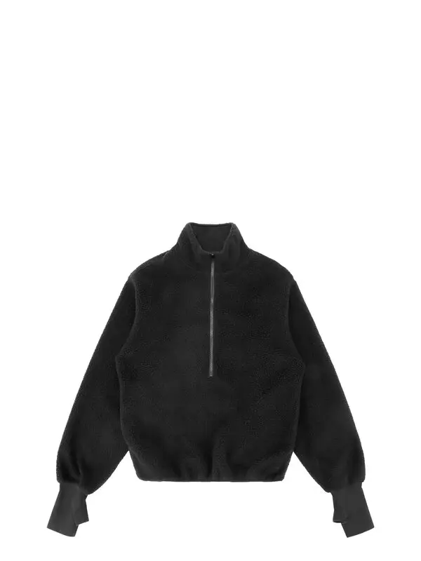ENTIRE STUDIOS Zip-up Sweatshirt With Glove Cuff Detail - Nero