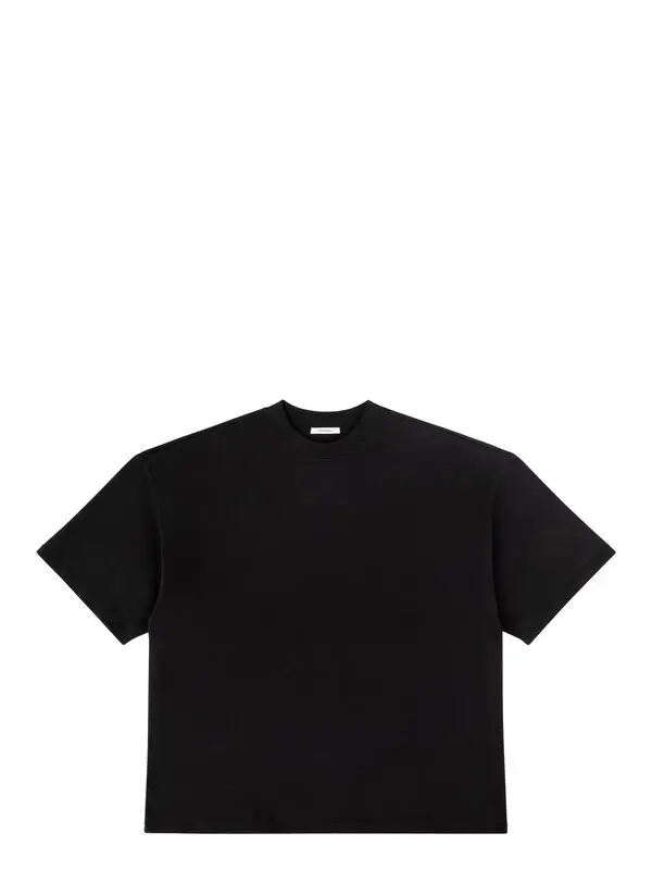 ENTIRE STUDIOS 100% Cotton Round-neck Short-sleeve T-shirt For - Nero
