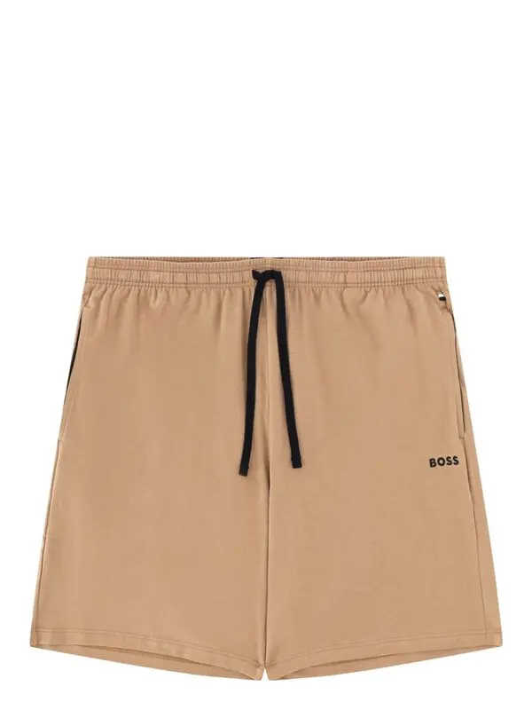 BOSS Mini Comfort Shorts With Drawstring Waist - Beige