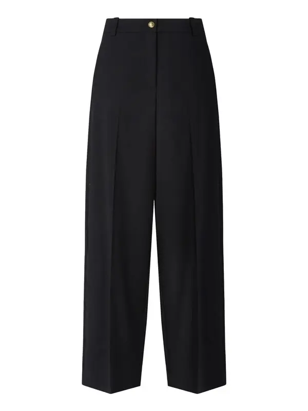 Pinko Tailored Wool-blend Trousers - Navy