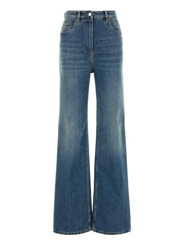 Prada High-waist Wide-leg Jeans - Blue
