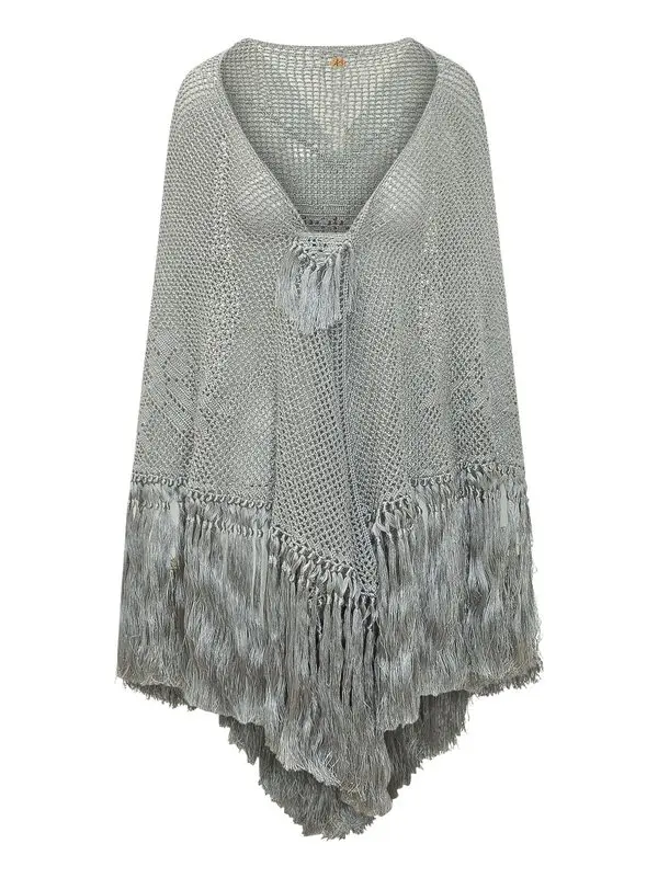 CHIARA IS Shawl Wrap Mantella - Silver