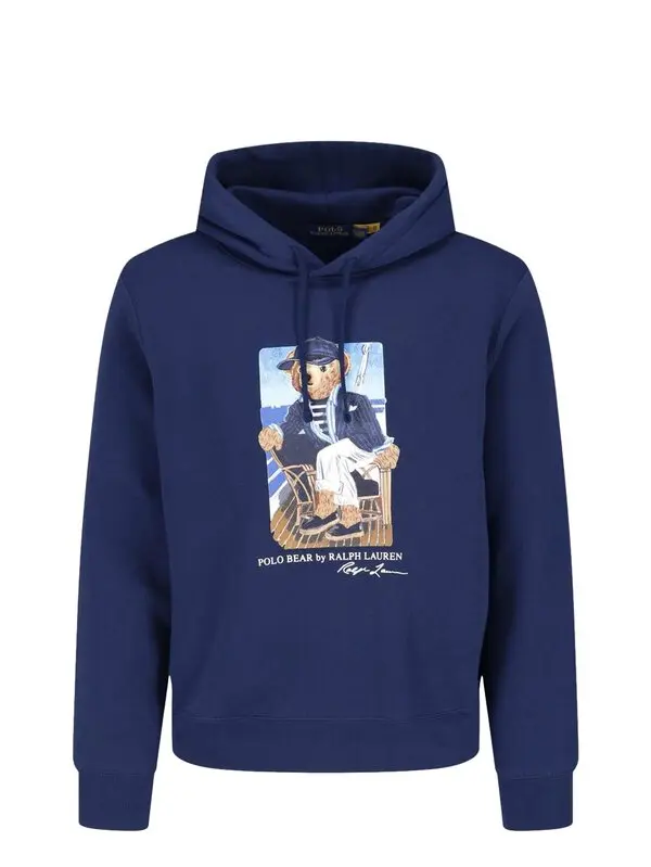 Ralph Lauren Crew Neck Graphic Pullover - Navy
