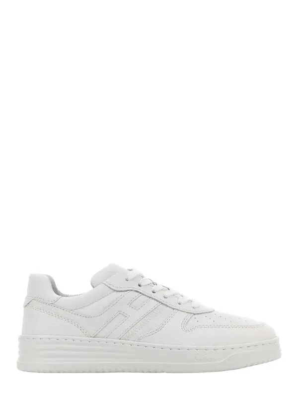 Hogan H630 Leather Low Top Sneakers - White