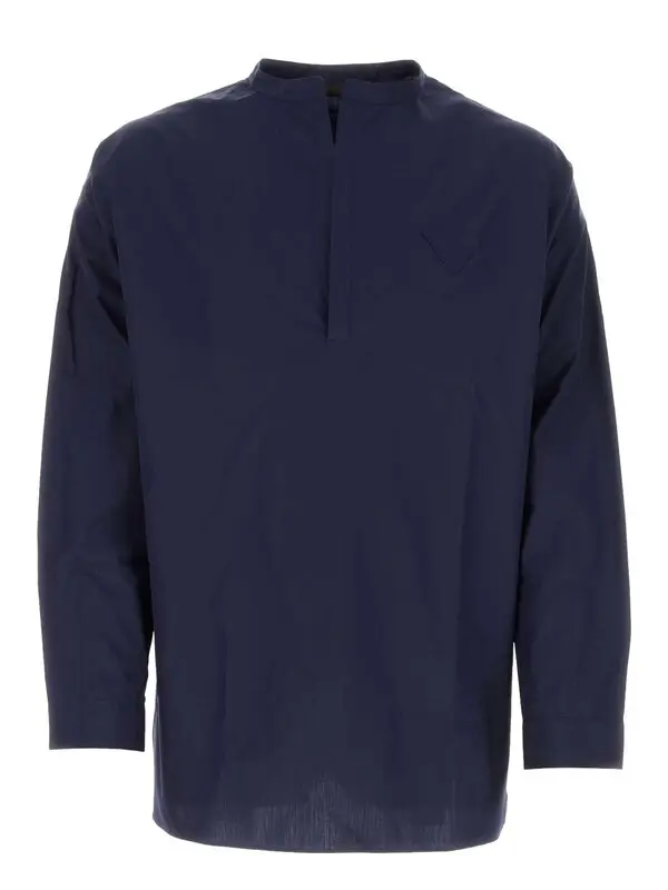 Prada Oversize Poplin Shirt For - Blue