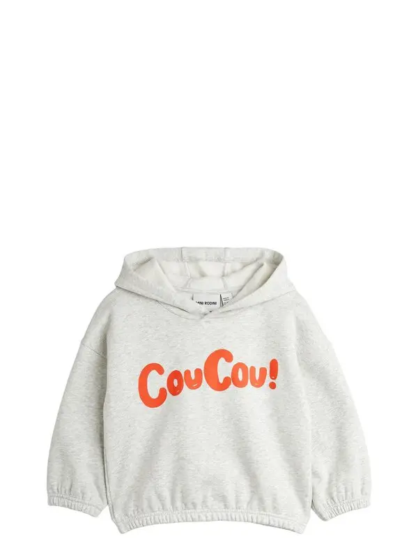 MINI RODINI Coucou Mini" Hooded Sweatshirt - Grey