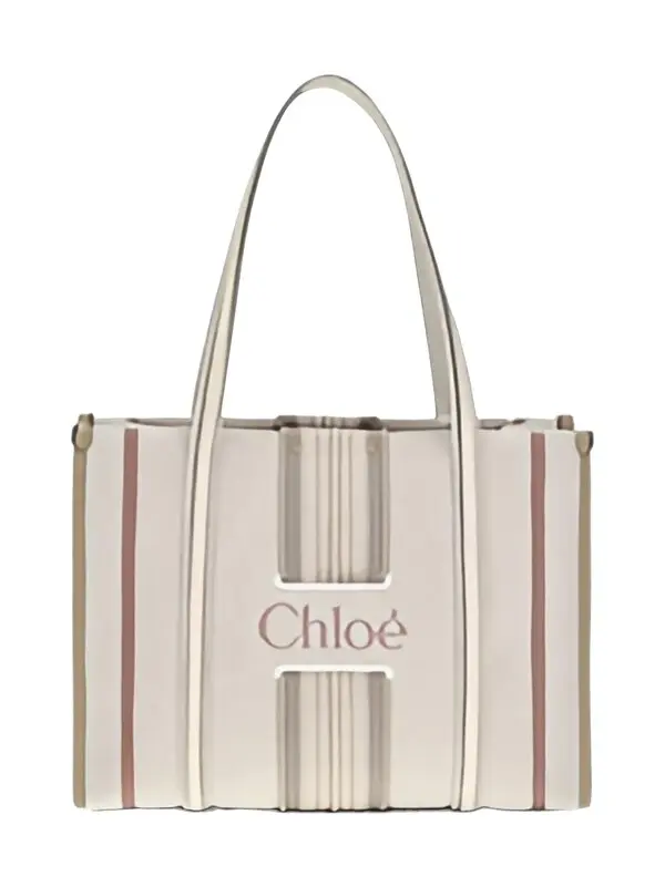 Chloé Woody Loop Shoulder Bag - Nude