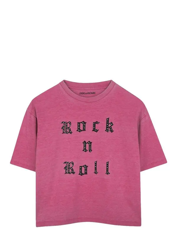 Zadig&Voltaire Rock N Roll" Mini T-shirt - Pink