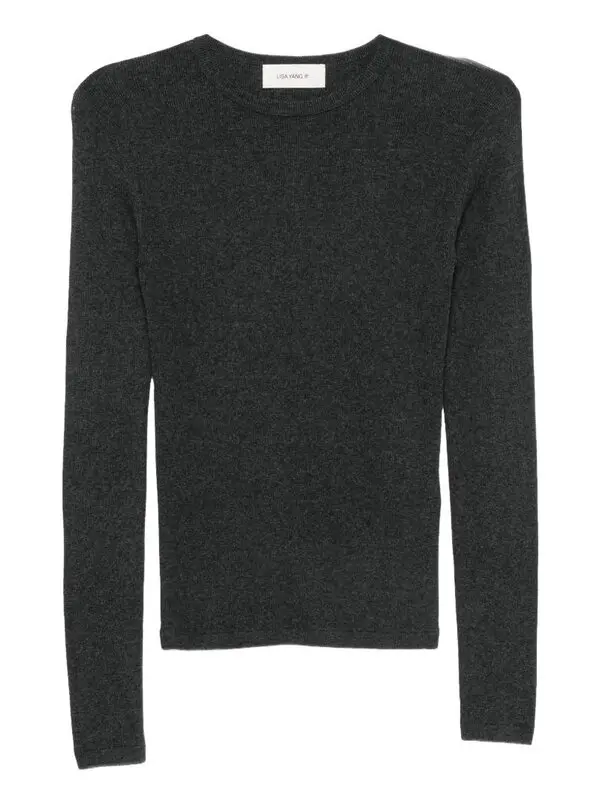 LISA YANG Vivian Cotton And Cashmere T-shirt - Blue