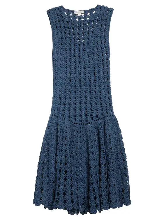 DIOTIMA Luna Crochet Mini Dress - Storm