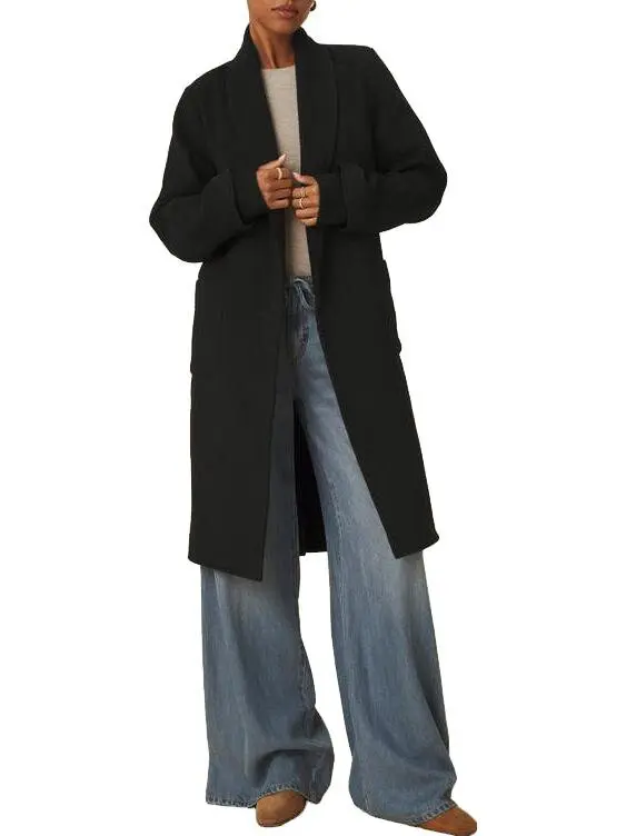 Splendid Willa Long Coat - Black