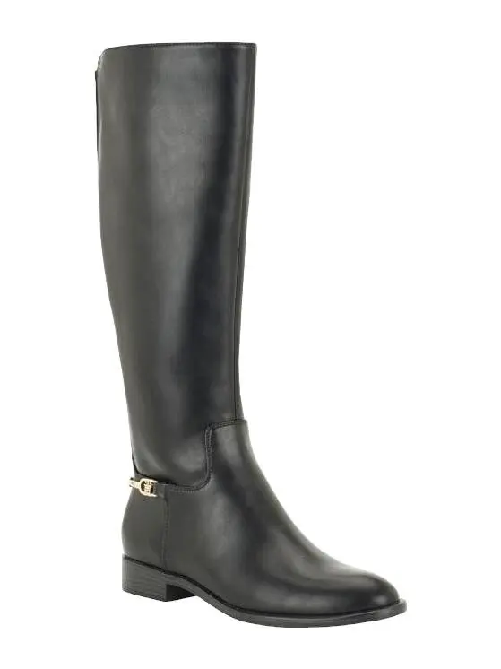 Tommy Hilfiger Marlay Knee-high Block Heel Boots - Black