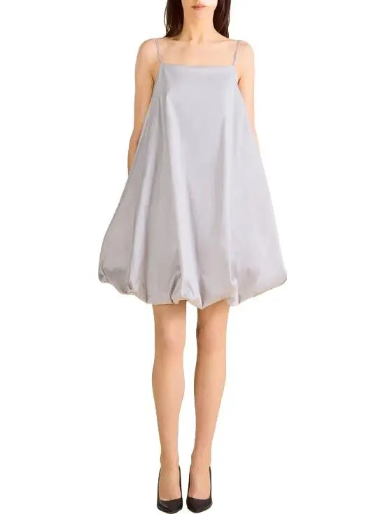 CONTESSA MILLS Todd Bubble Mini Dress - Silver