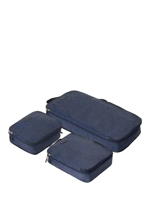 WOOL & OAK Double Compression Packing Cube Set - Navy