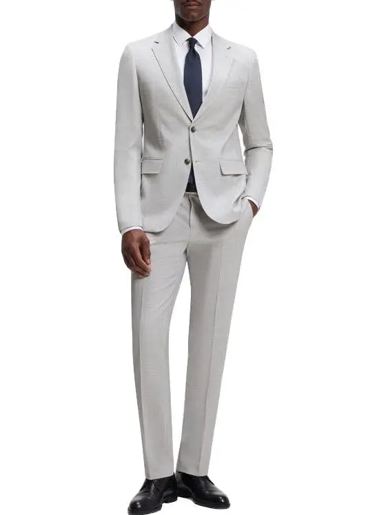 BOSS Huge Virgin Wool Suit - Open Grey