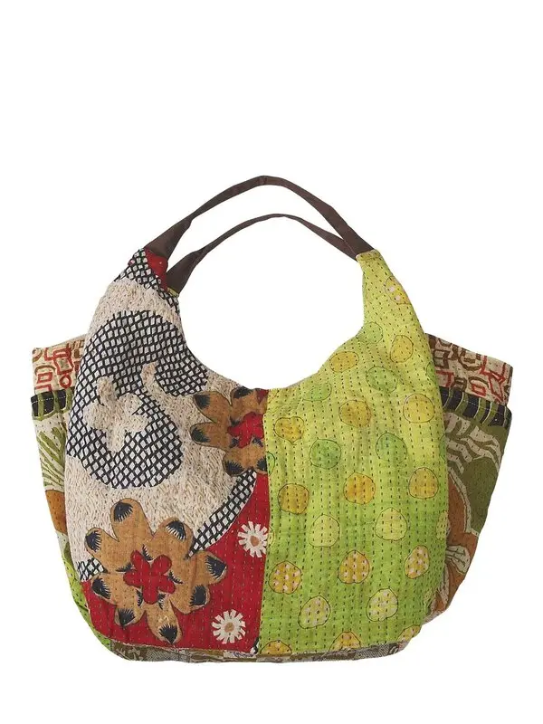 TEN THOUSAND VILLAGES Sari Shop Slouchy Bag - Multi